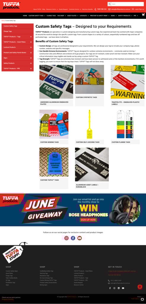 Tuffa Products Marketing - Think Creative Agency